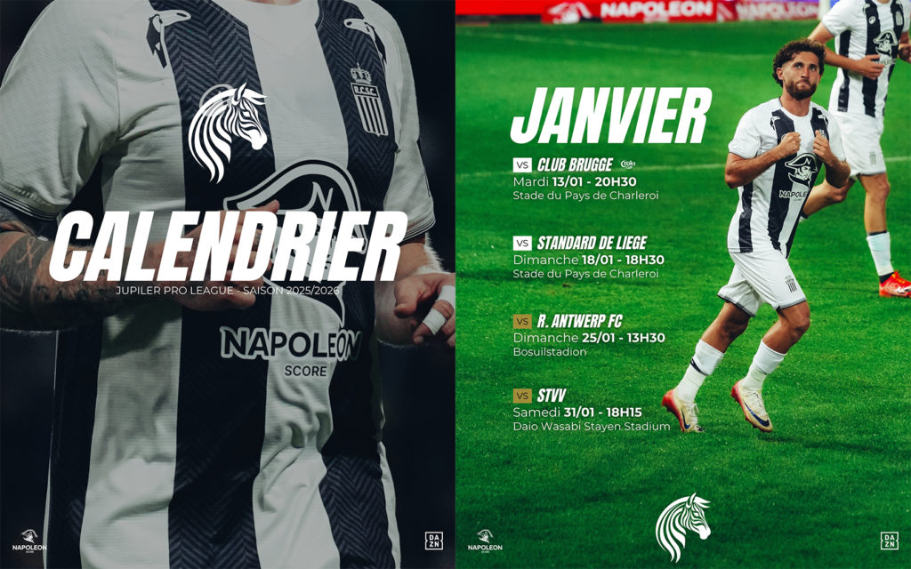 Calendrier JPL 25/26 : update - RCSC - Sporting de Charleroi